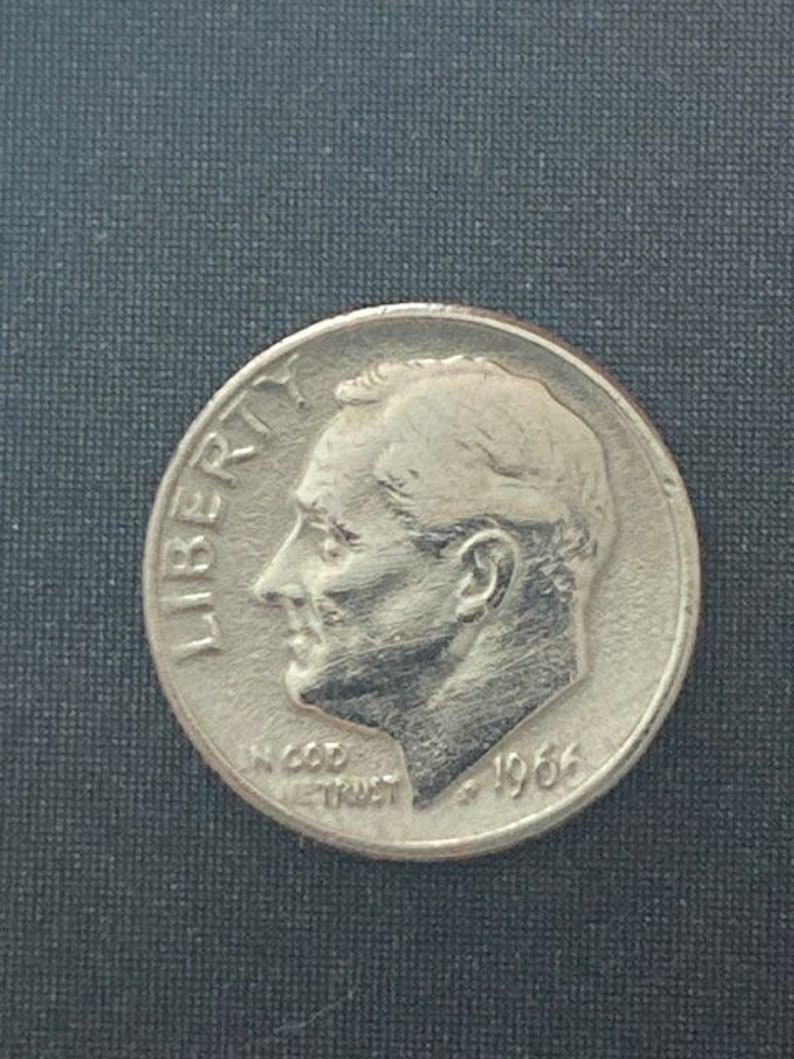 1966 Roosevelt Dime - Rare No Mint Mark US Coin - Etsy