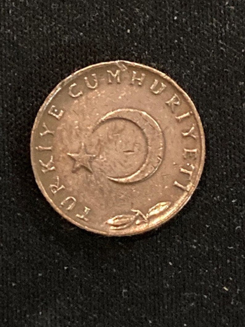 1959 5 Kurus Coin Turkey Vintage Turkish Currency Collectible - Etsy