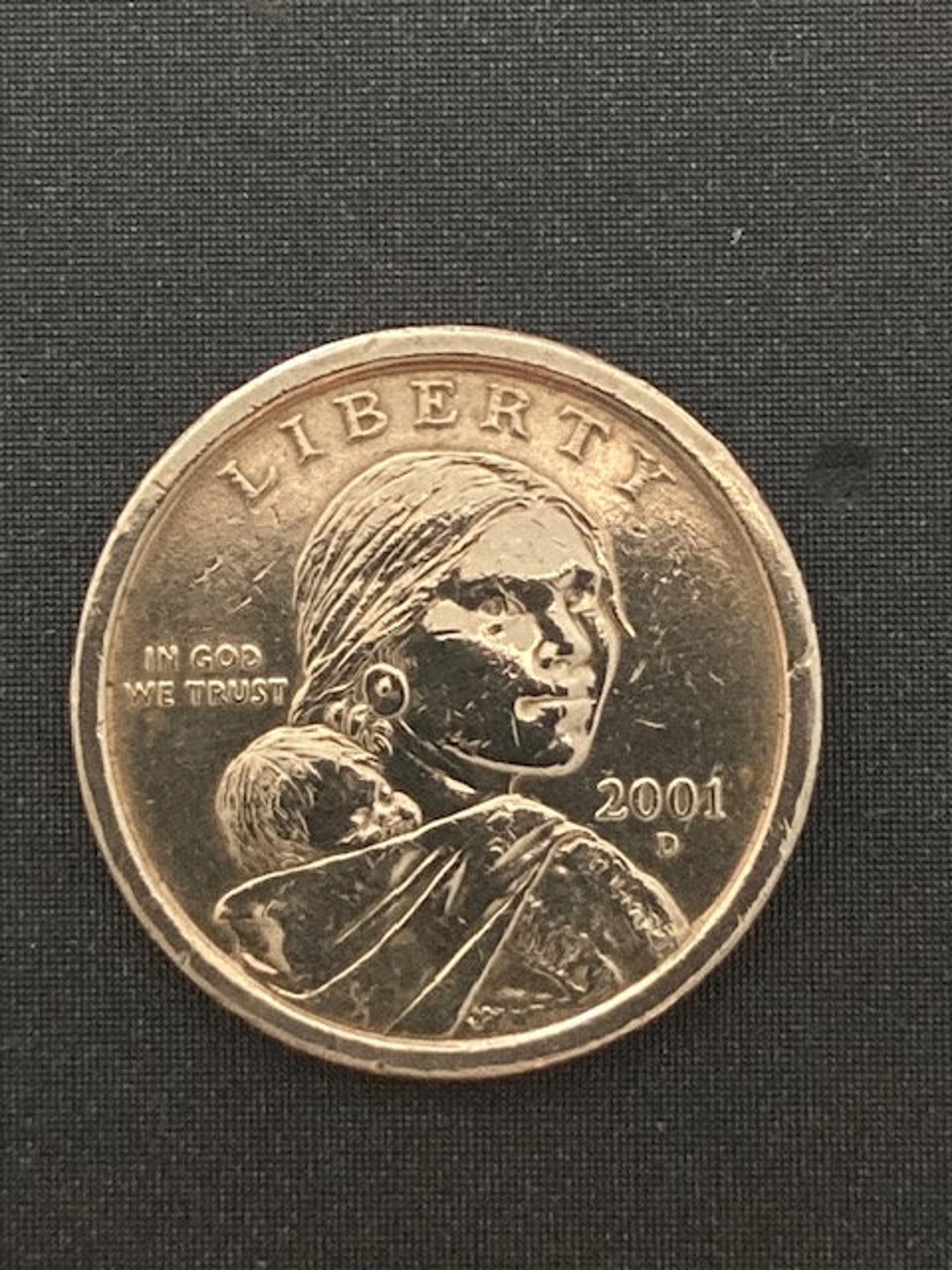 2001D Sacagawea Dollar Coin - Historic American Currency Collectible - Etsy
