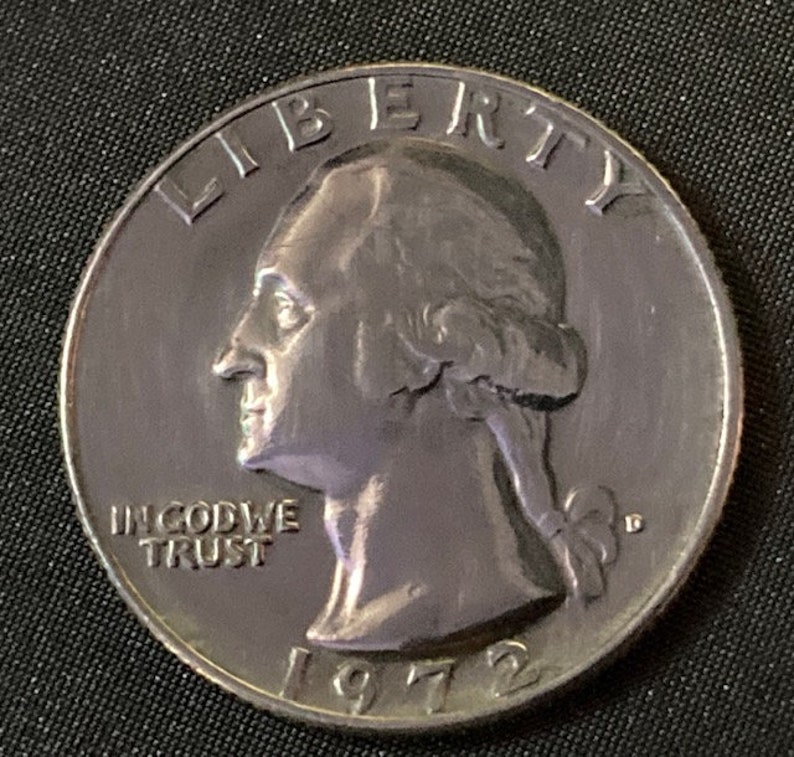 1972 D Mint Mark Washington Quarter Coin US - Etsy