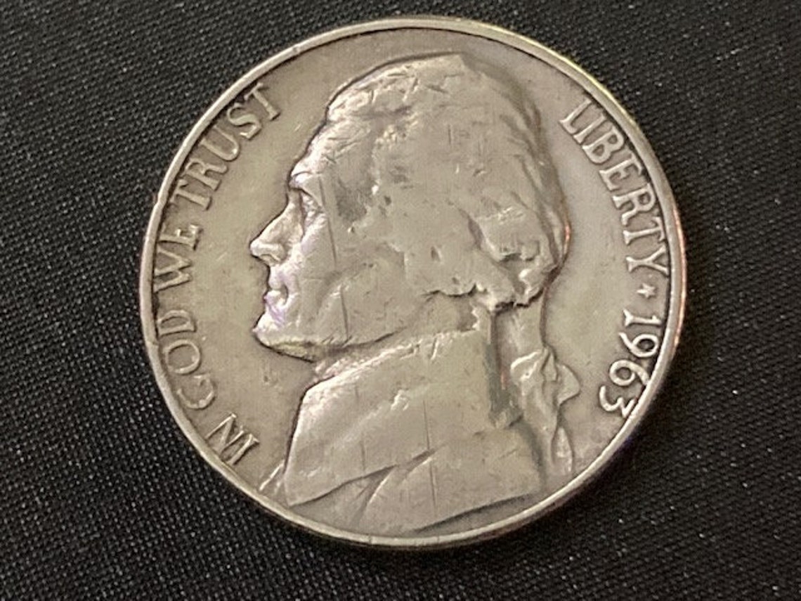 1963 Jefferson Nickel D Mint Mark - Rare American Coin Collectible #2 ...
