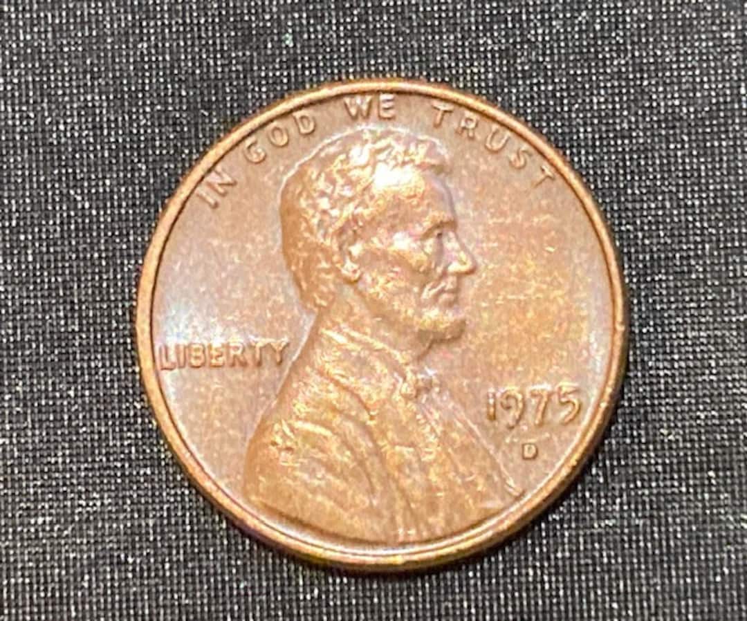 1975 D Mint Mark Lincoln Penny US Coin - Etsy