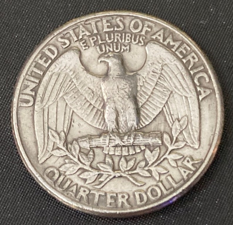 Rare Error Coin: 1977 Filled D Mint Mark Washington Quarter - Unique ...