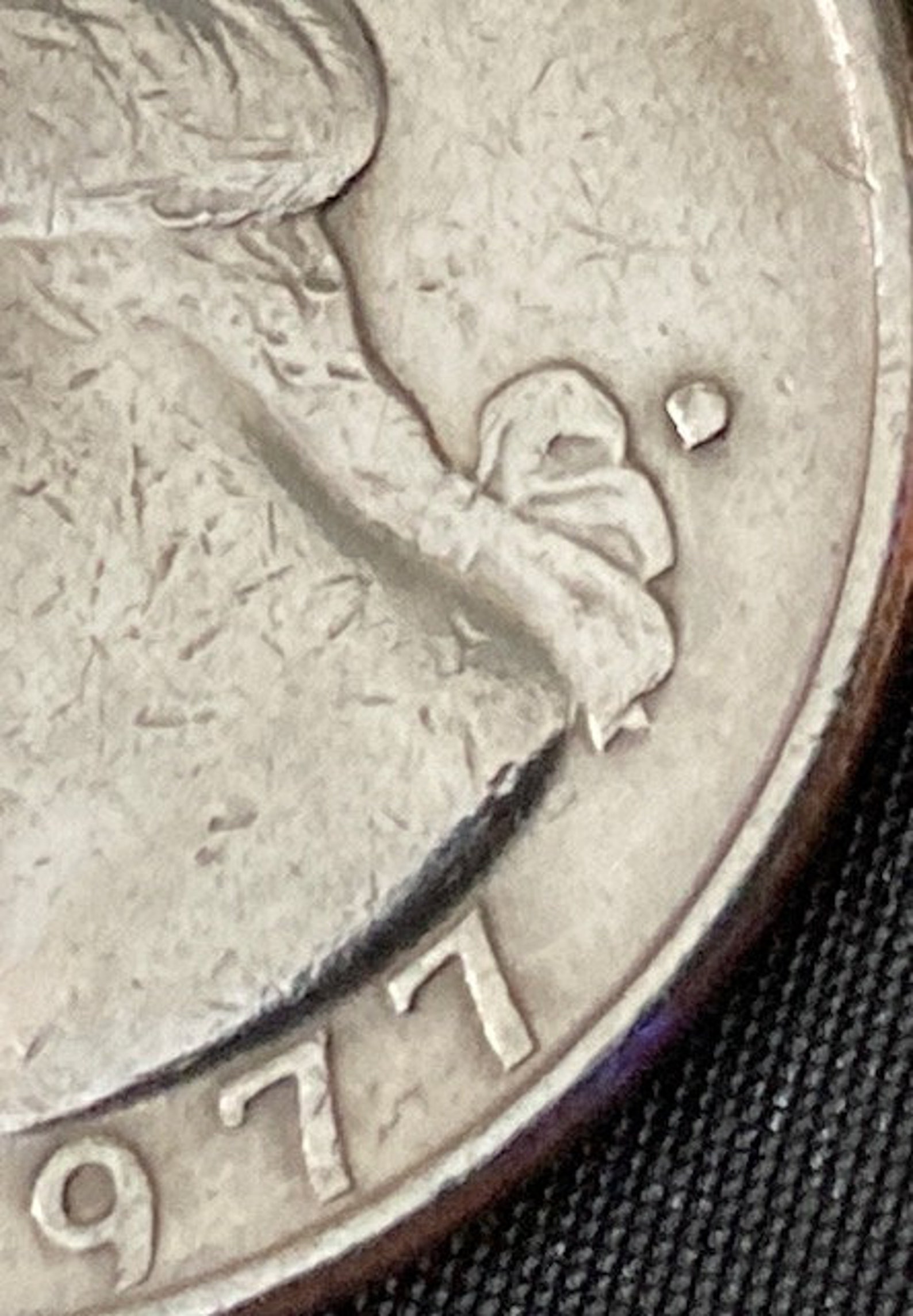 Rare Error Coin: 1977 Filled D Mint Mark Washington Quarter - Unique ...