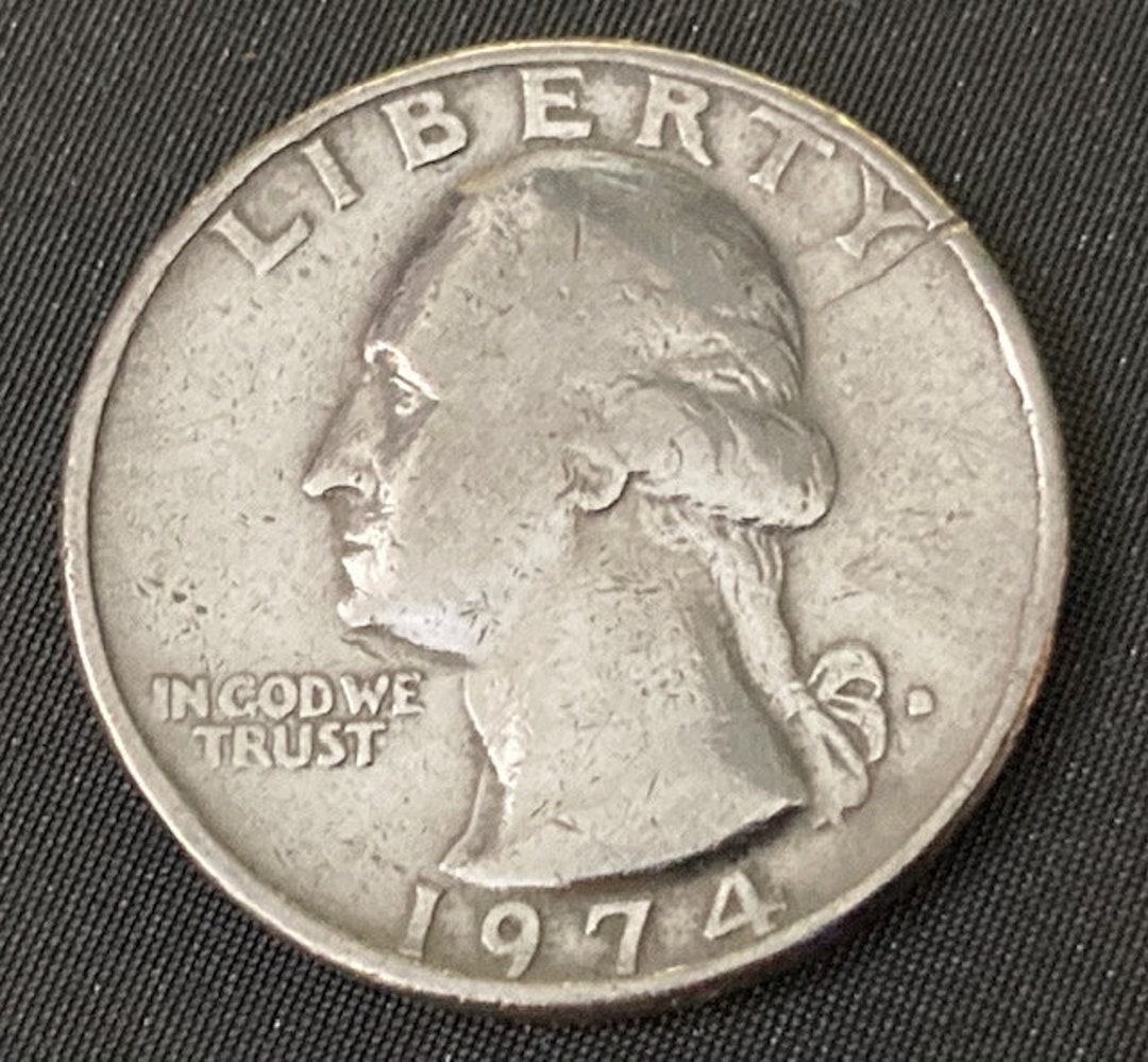 Rare Error Coin: 1974 "filled D" Mint Mark Washington Quarter Coin US ...