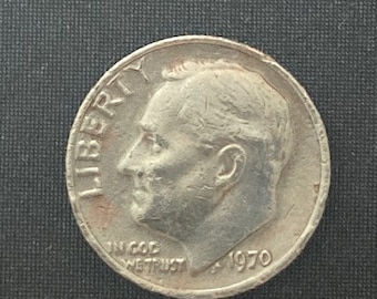 1977 Roosevelt Dime D Mint Mark US Coin Numismatic - Etsy
