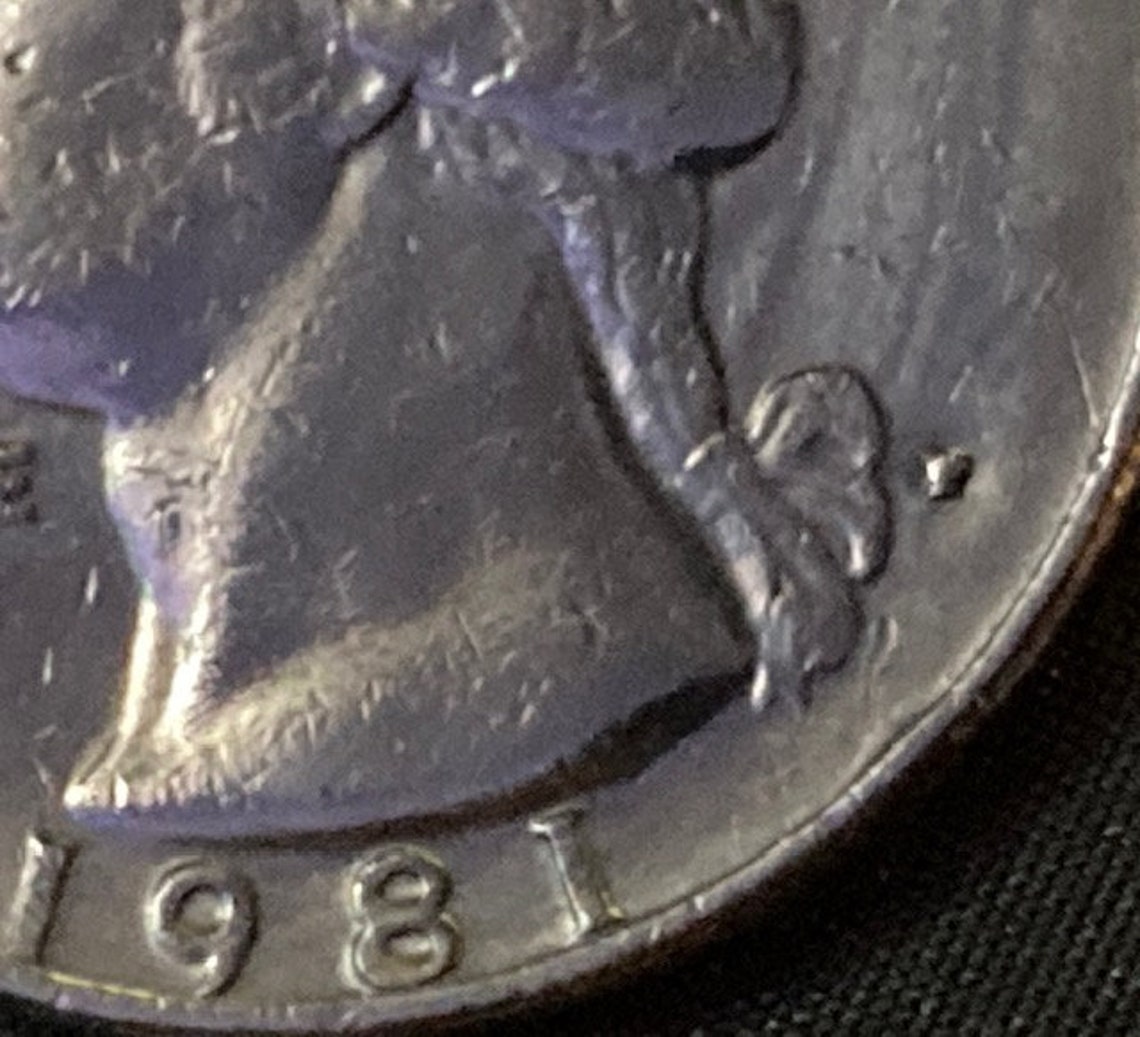 Introducing the Rare 1981 P Mint Mark Washington Quarter US Error Coin ...