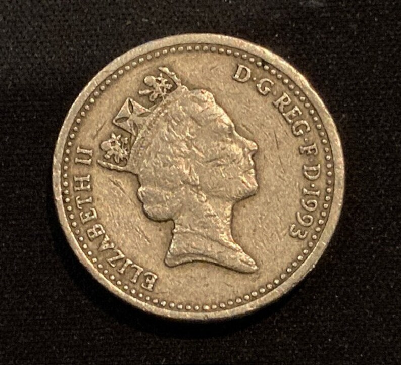 1993 One Pound Coin United Kingdom Rare Error Coin decus Et Tutamen ...