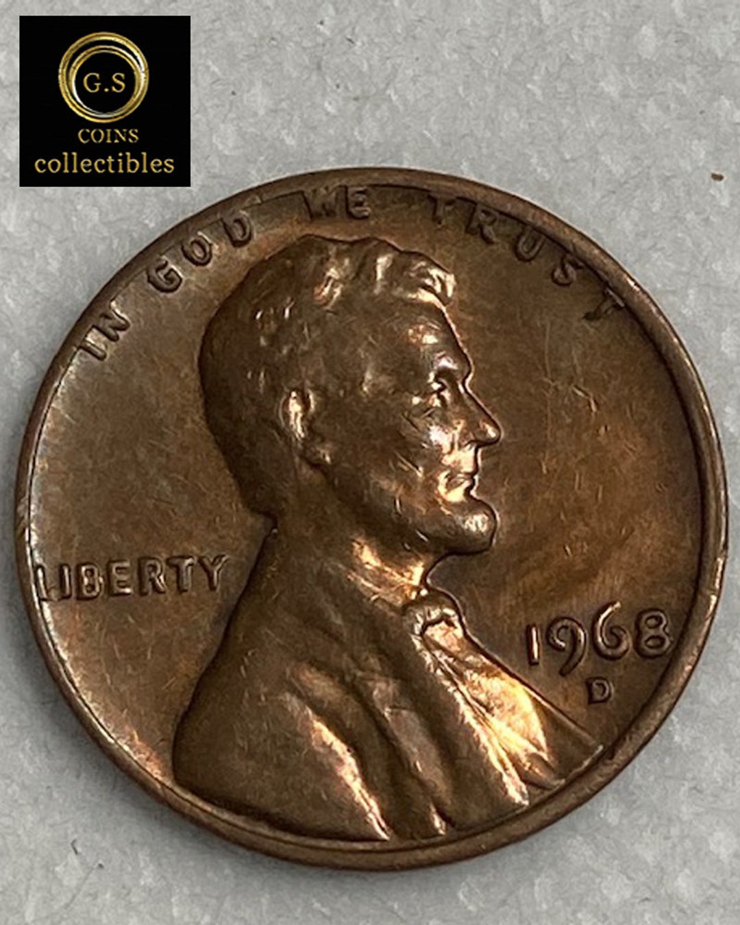 Introducing the Highly Sought-after 1968 D Mint Mark Lincoln Penny - Etsy