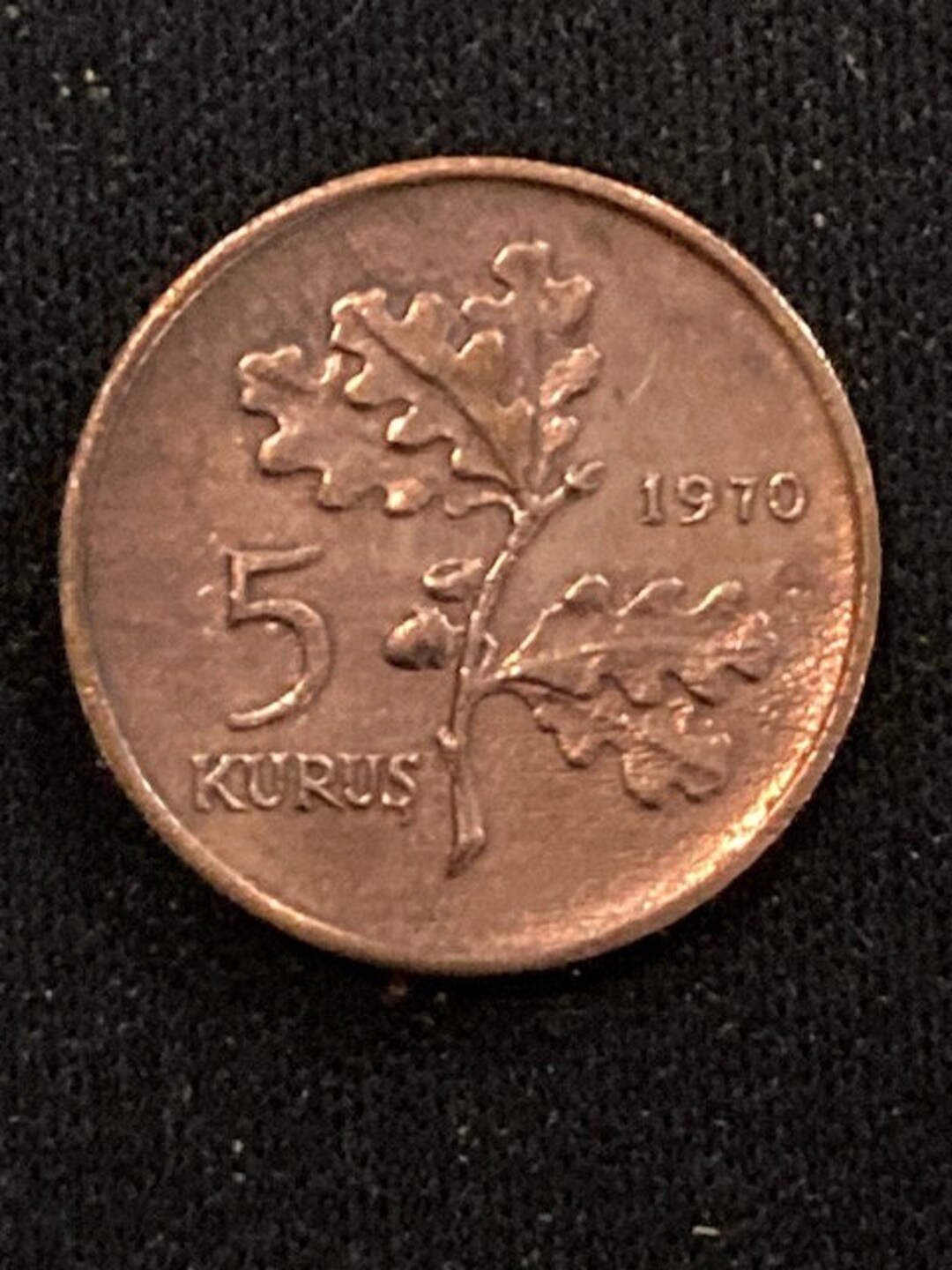 1970 5 Kurus Coin Turkiye - Turkish Numismatic Collectible - Etsy