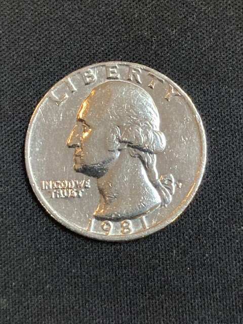 1981 P Quarter - Rare Filled Mint Mark - Collectible Washington Quarter ...