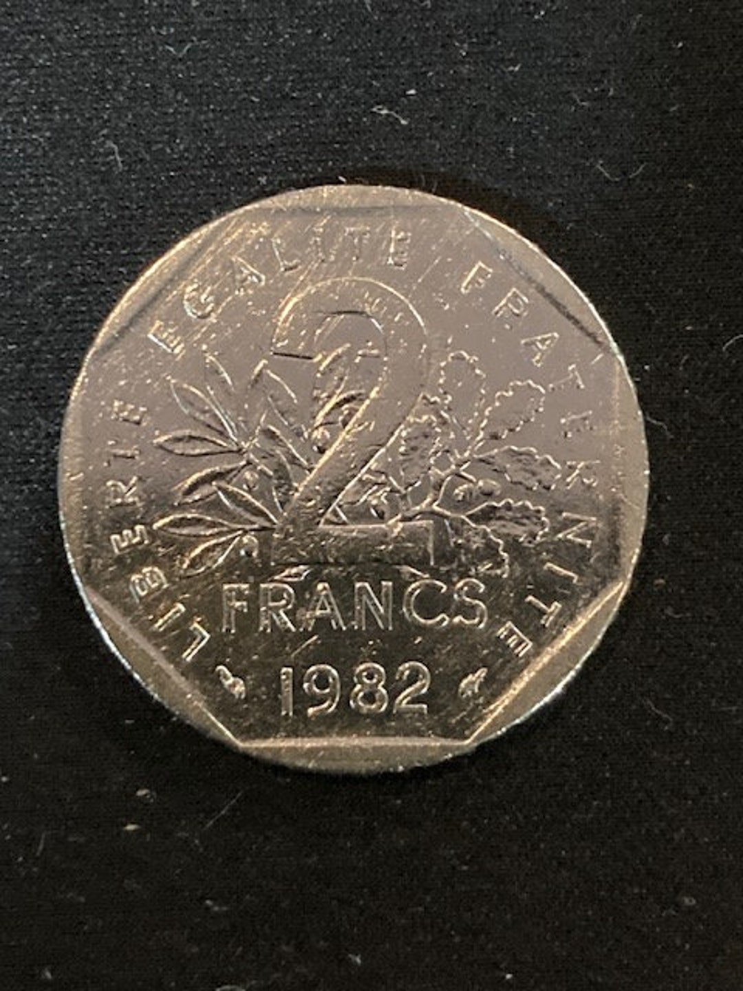 1982 Republique Francaise 2 Francs Coin - Vintage French Currency ...