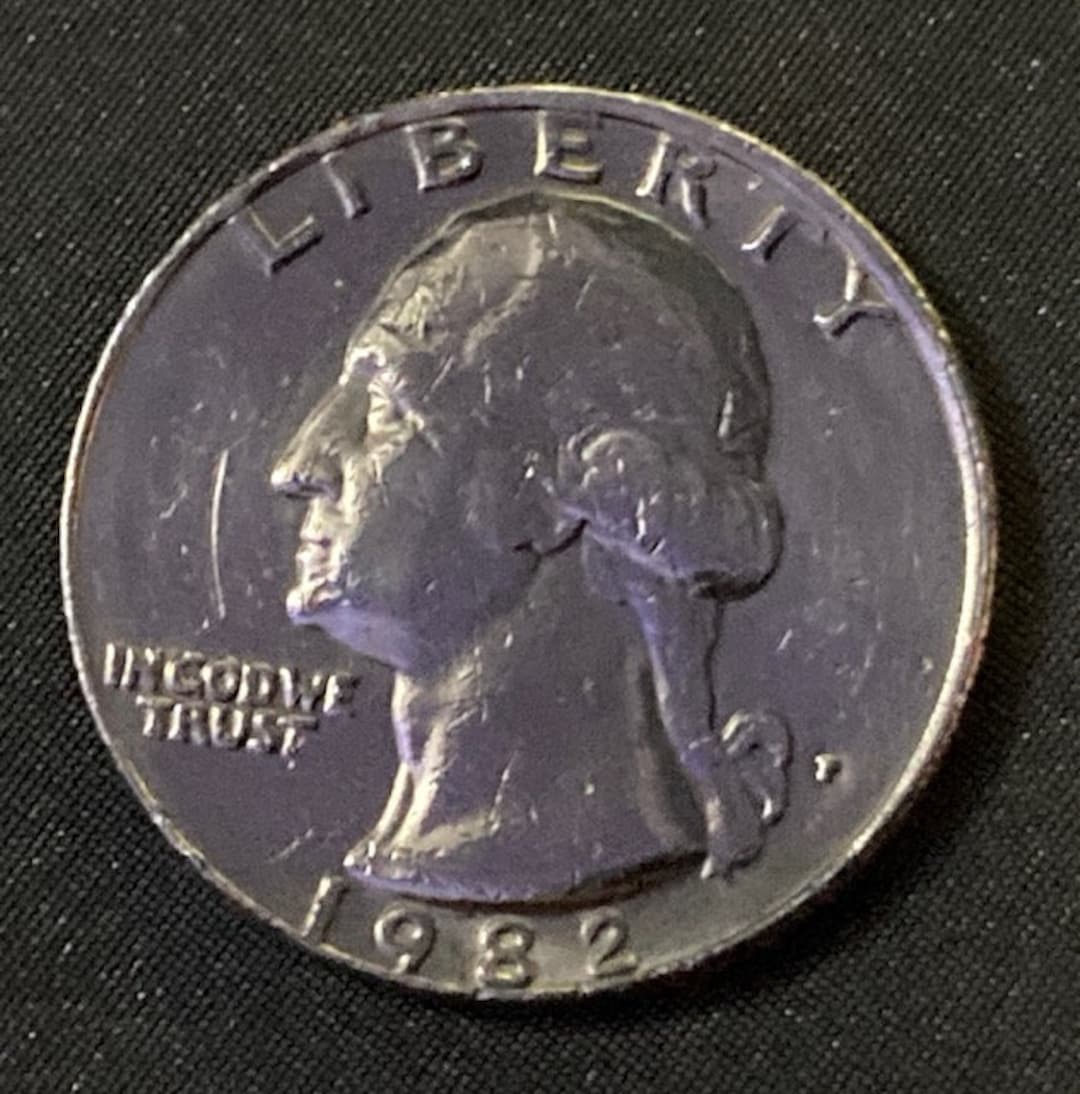 Rare 1982 P Washington Quarter US Coin With a Unique Letter Error! - Etsy