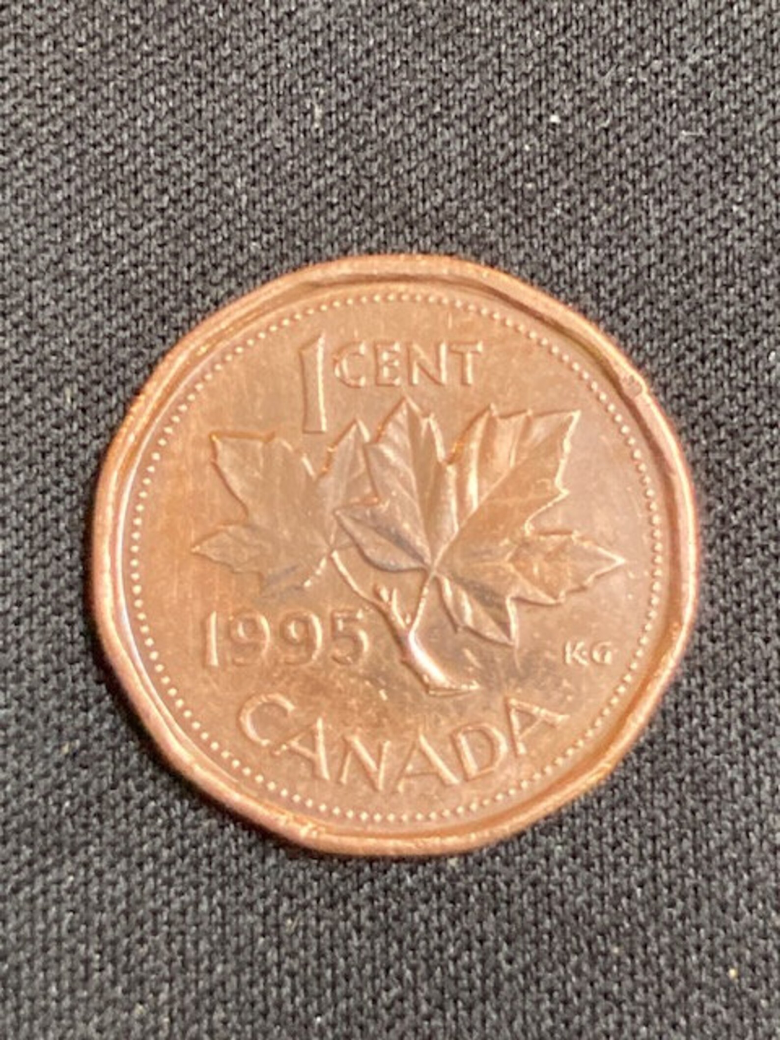 1995 One Cent Coin Canada - Canadian Penny Collectible - Etsy