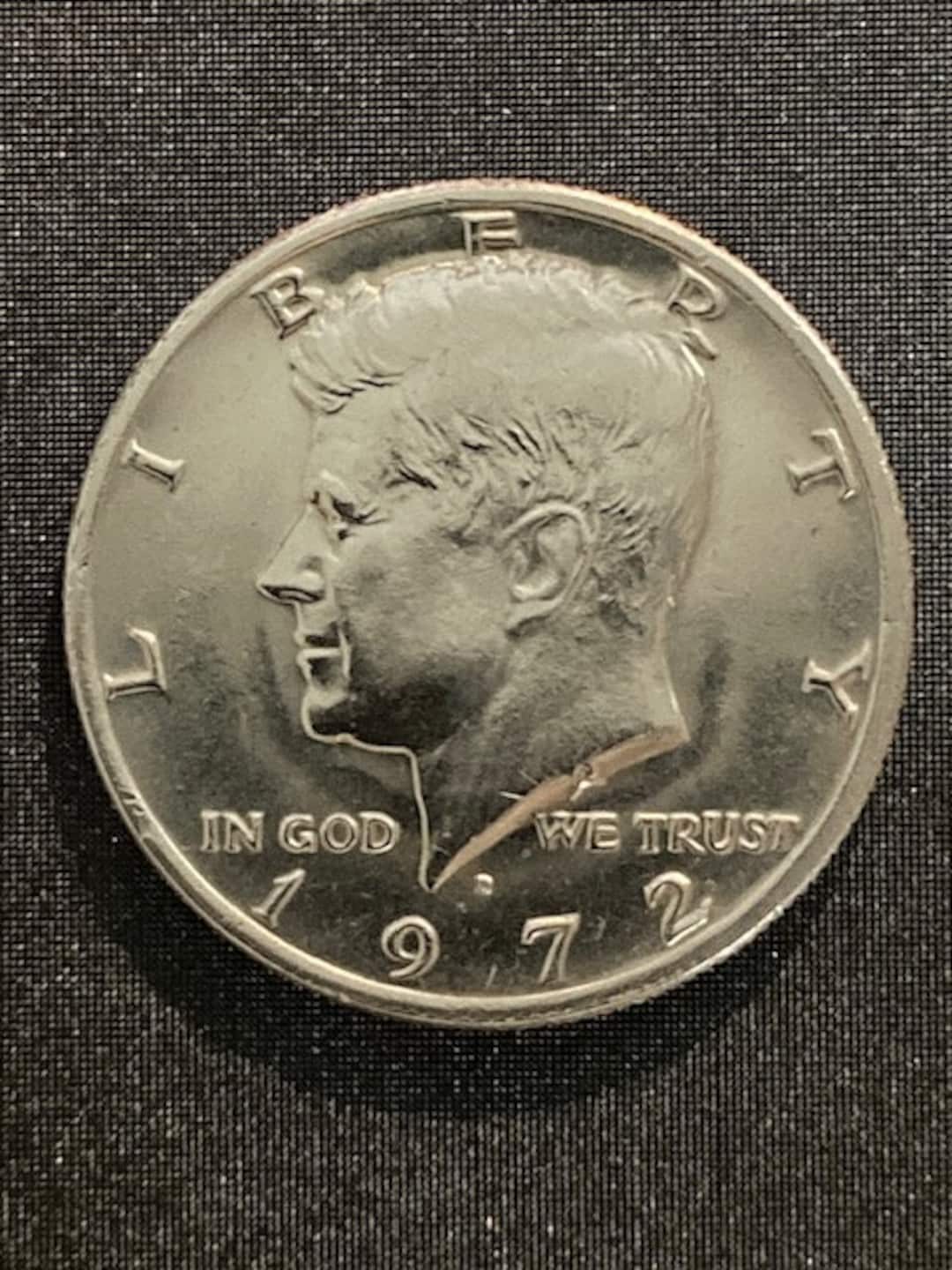 1972 Kennedy Half Dollar Coin - D Mint Mark - Collectible American ...