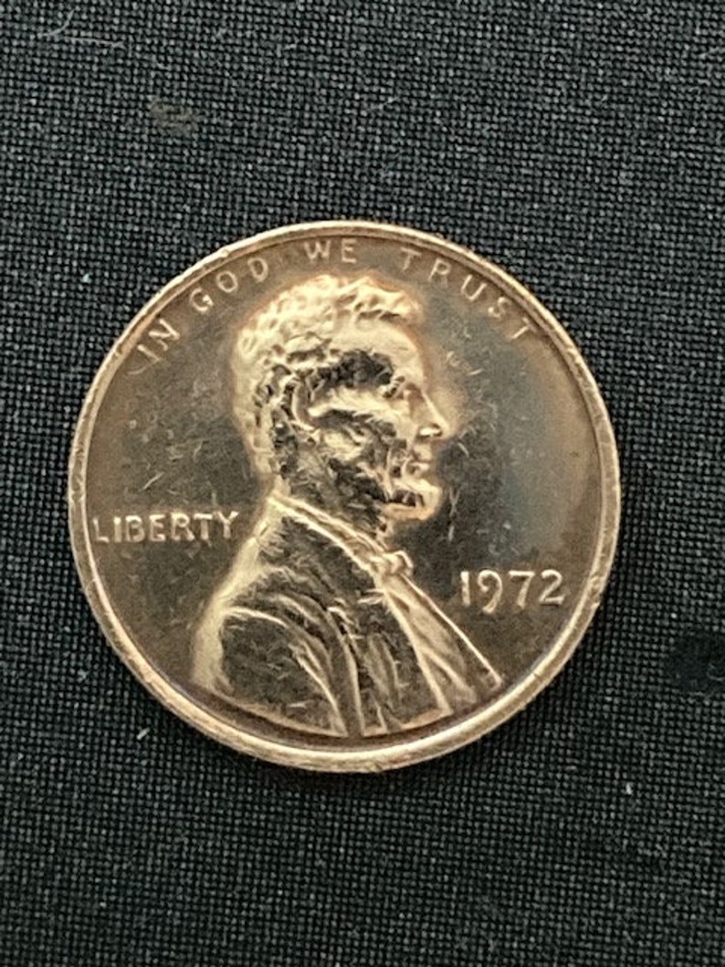 1972 Lincoln Penny No Mint Mark Rare Collectible Coin - Etsy