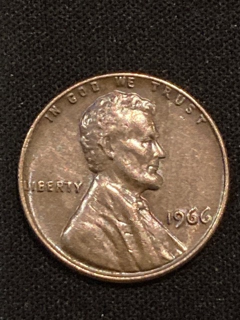 1966 No Mint Mark Lincoln Penny US Coin - Etsy