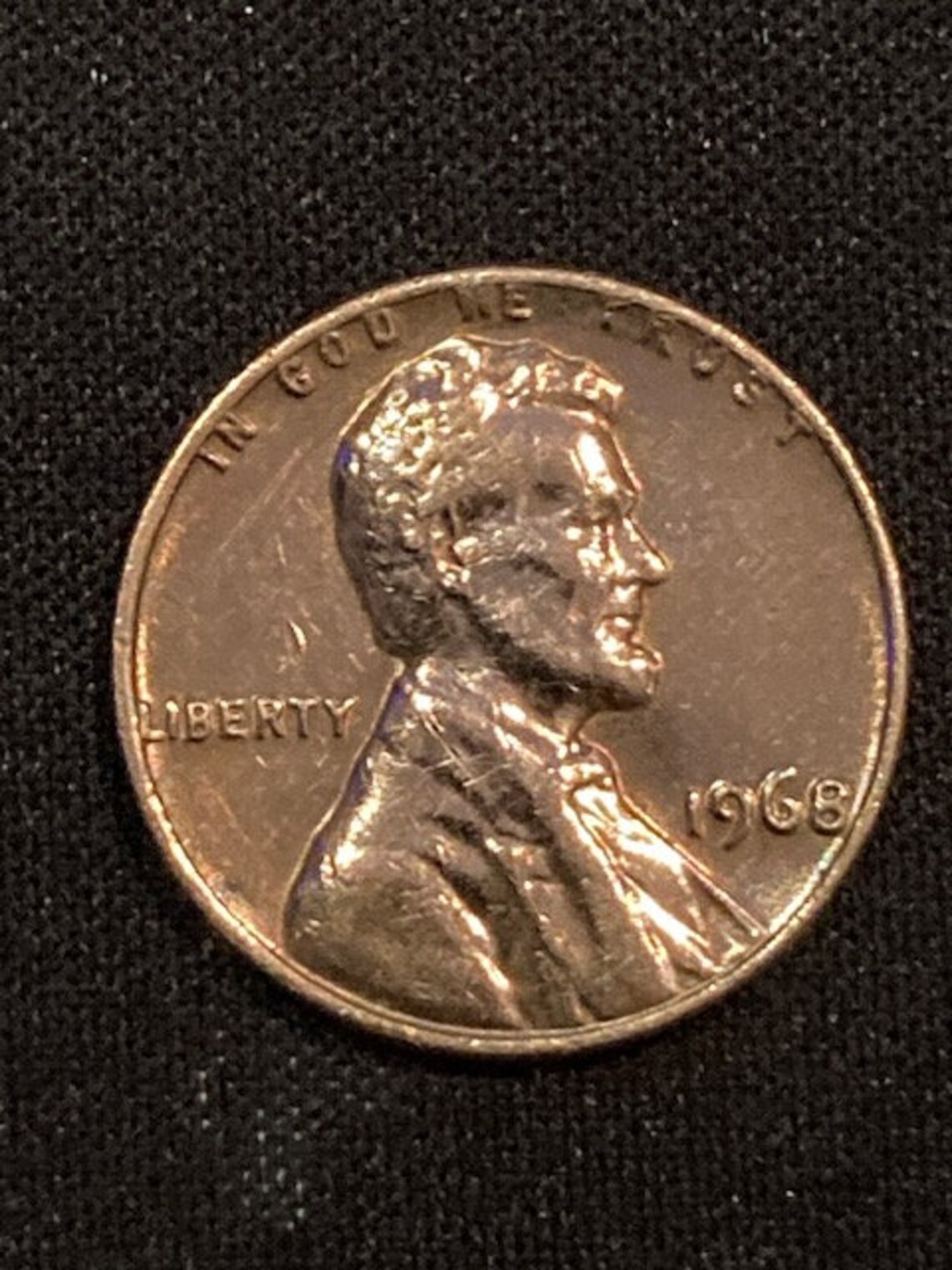 1968 No Mint Mark Lincoln Penny US Coin - Etsy