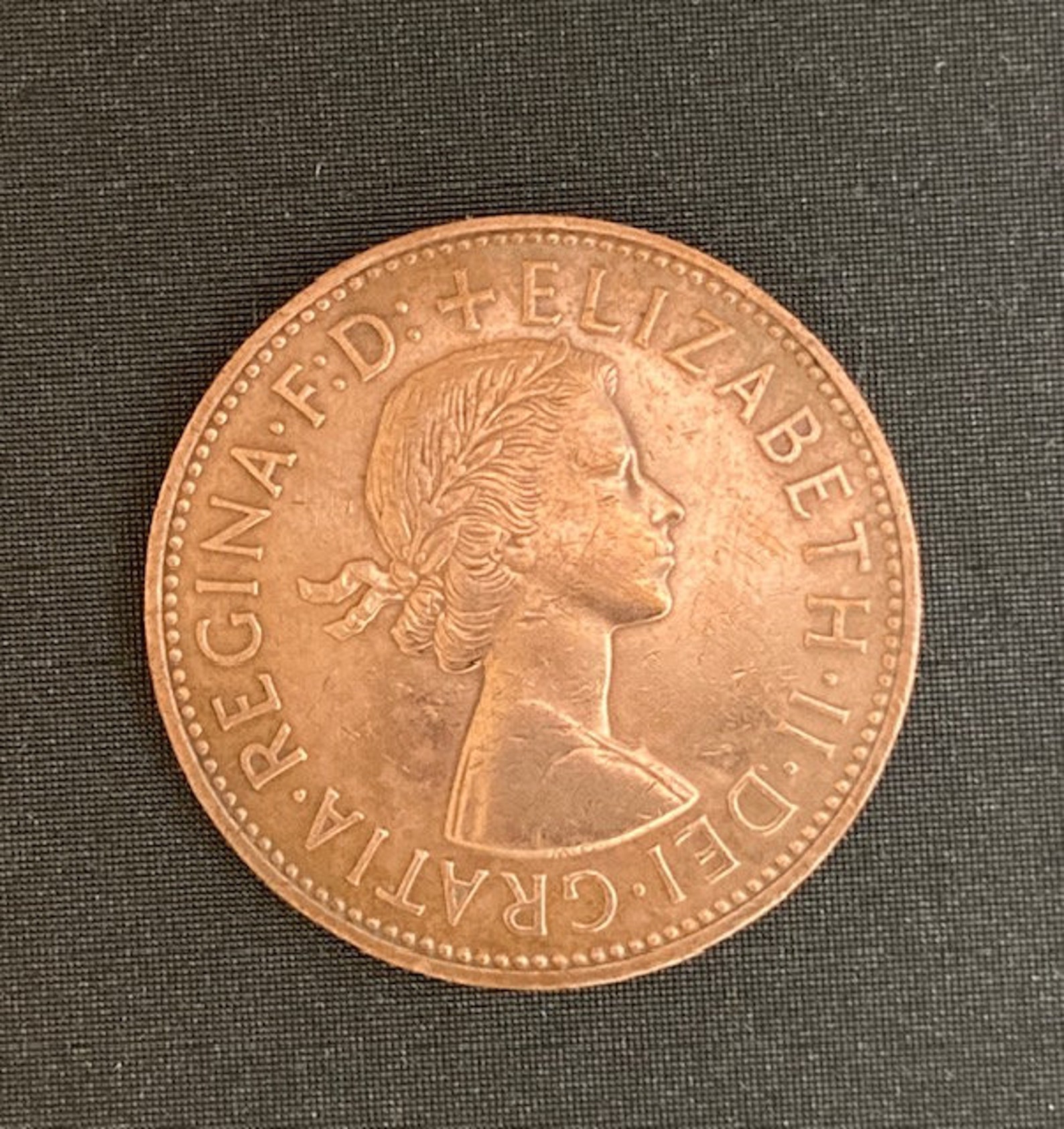 1966 One Penny UK Coin - Vintage British Currency Collectible - Etsy