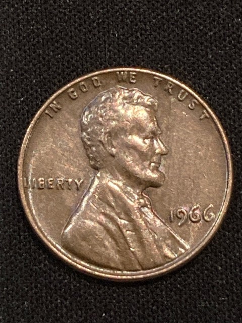 1966 No Mint Mark Lincoln Penny US Coin - Etsy