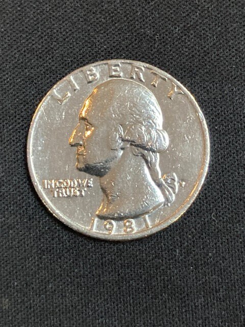 1981 P Quarter - Rare Filled Mint Mark - Collectible Washington Quarter ...