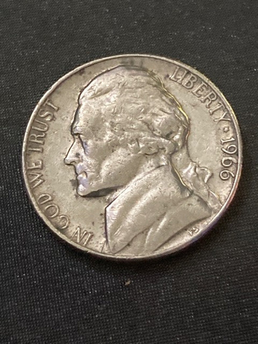 Rare 1966 Jefferson Nickel - No Mint Mark Collectible - Etsy