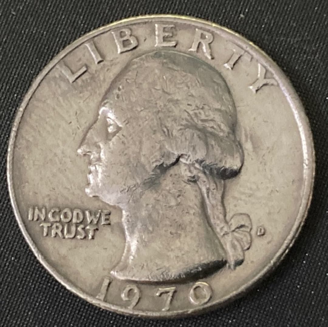 1970 D Mint Mark Washington Quarter Coin US - A Rare Piece of History ...