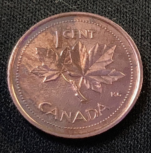 Historic 1952-2002 One Cent Canada Coin Featuring Queen Elizabeth II A ...