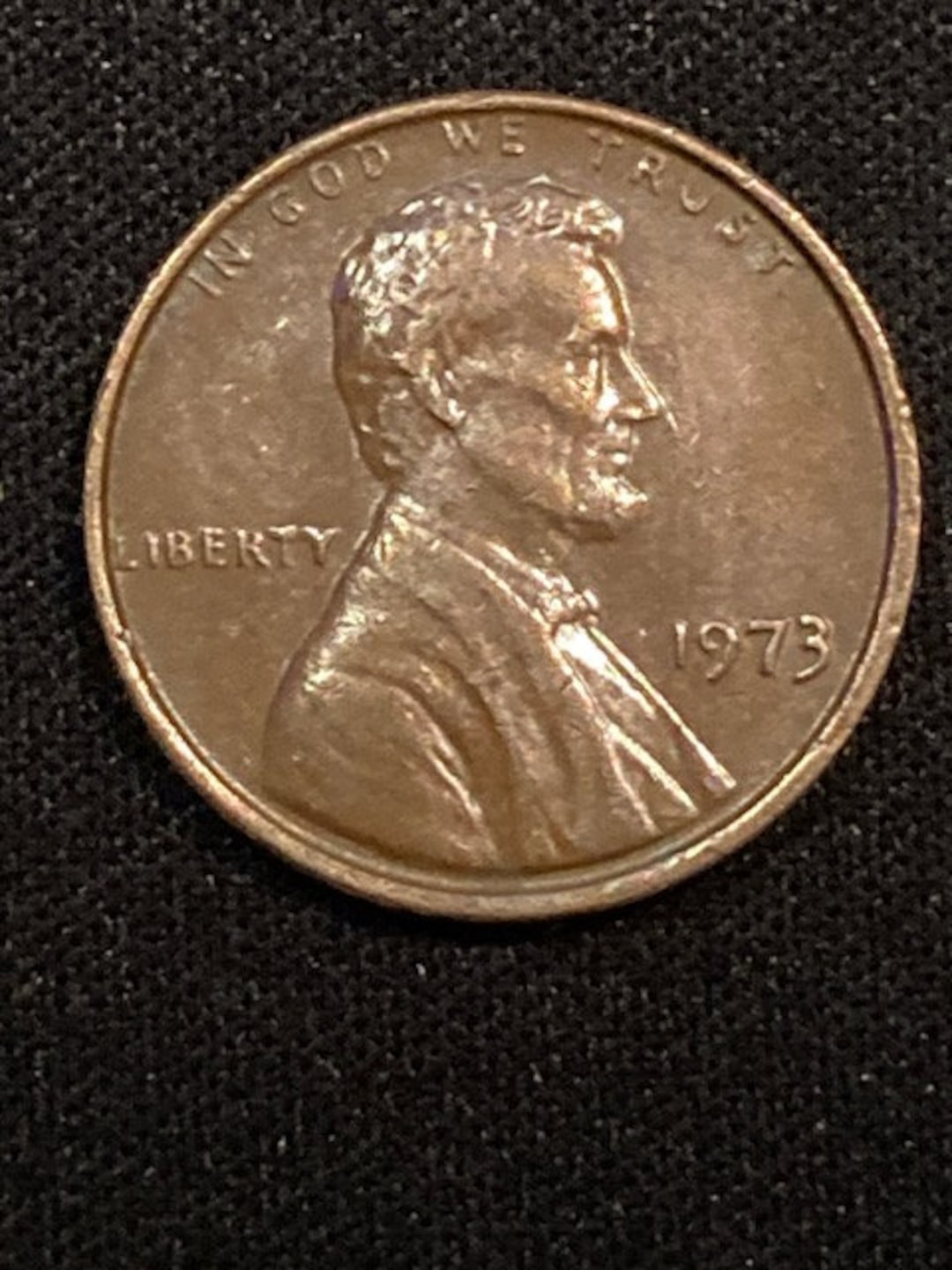 1973 No Mint Mark Lincoln Penny US Coin - Etsy