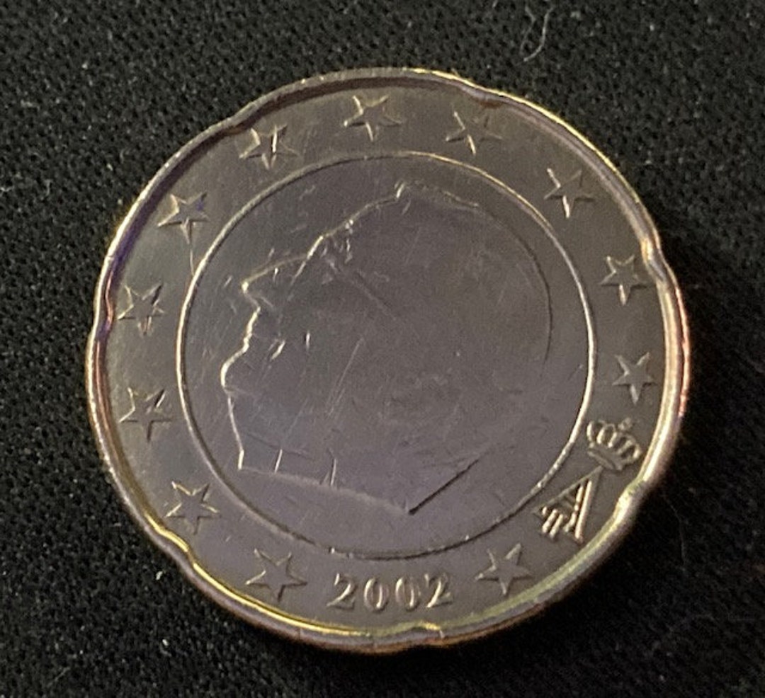 2002 20 Euro Cent - Albert II Collectible Coin - Etsy