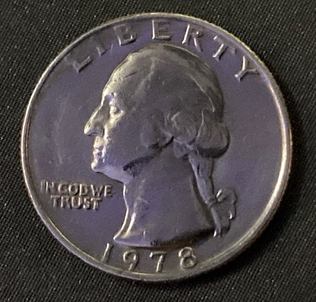 1978 No Mint Mark Washington Quarter Coin - Rare US Collectible - Etsy