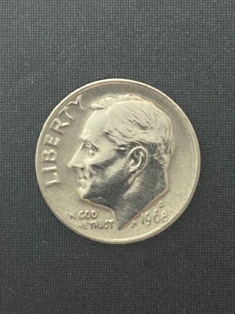 1968 Roosevelt Dime D Mint Mark US Coin Collectible Numismatic Piece - Etsy