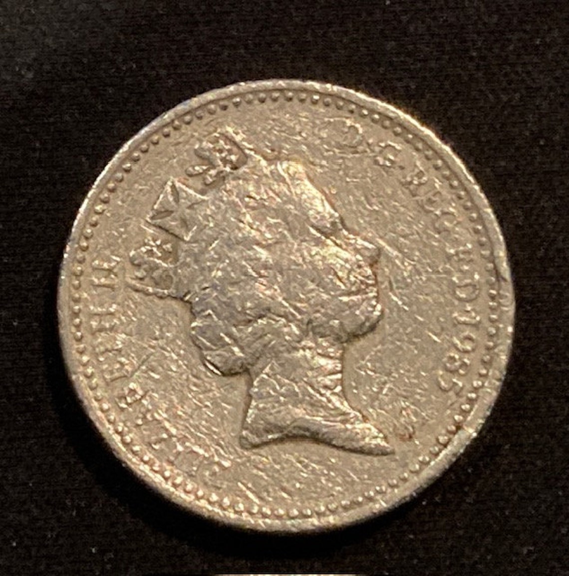 Two 1985 One Pound Coins 1. Rare 1985 One Pound Error Coin, Upside Down ...