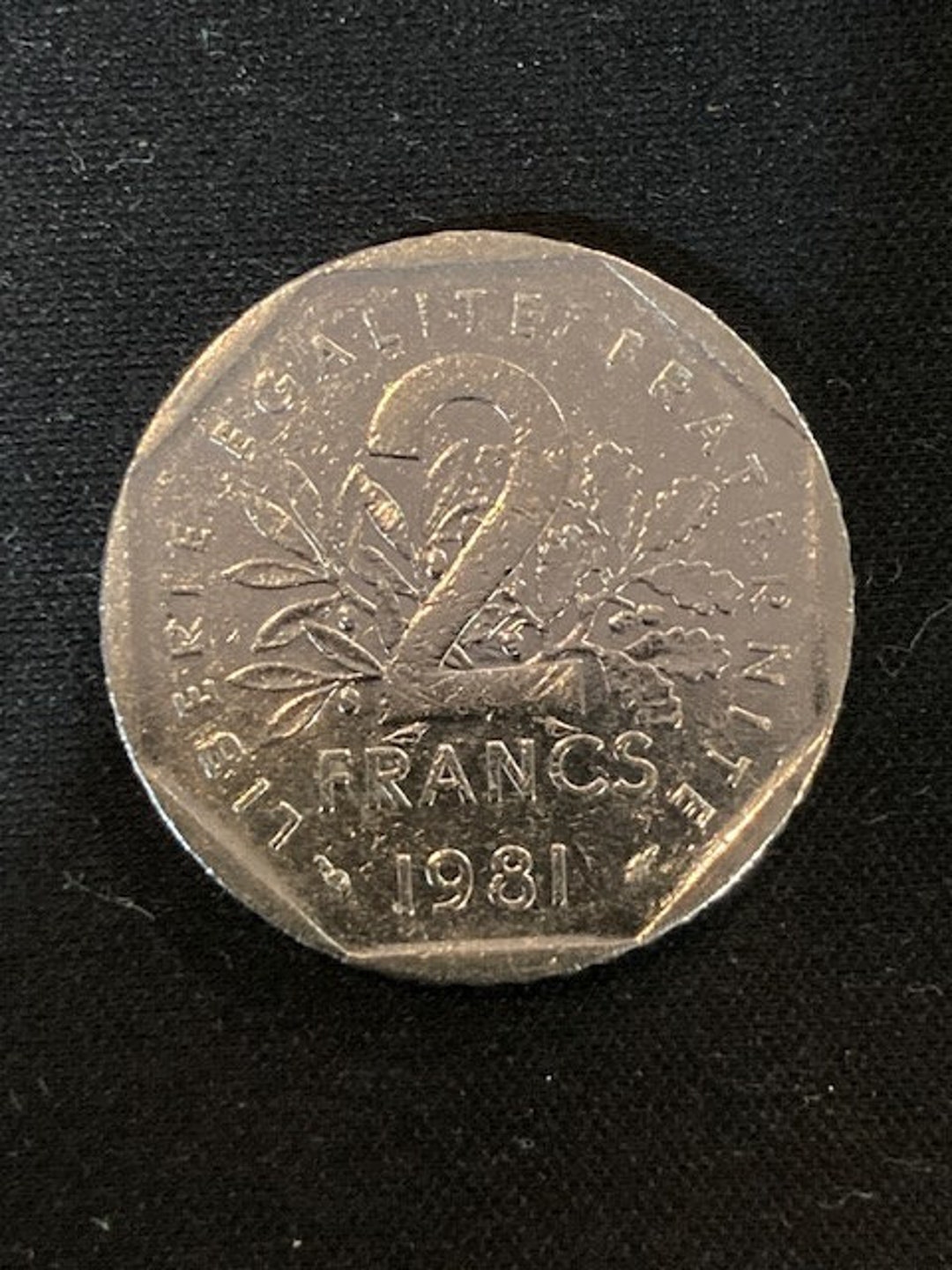1981 Republique Francaise 2 Francs Coin - Vintage French Currency ...