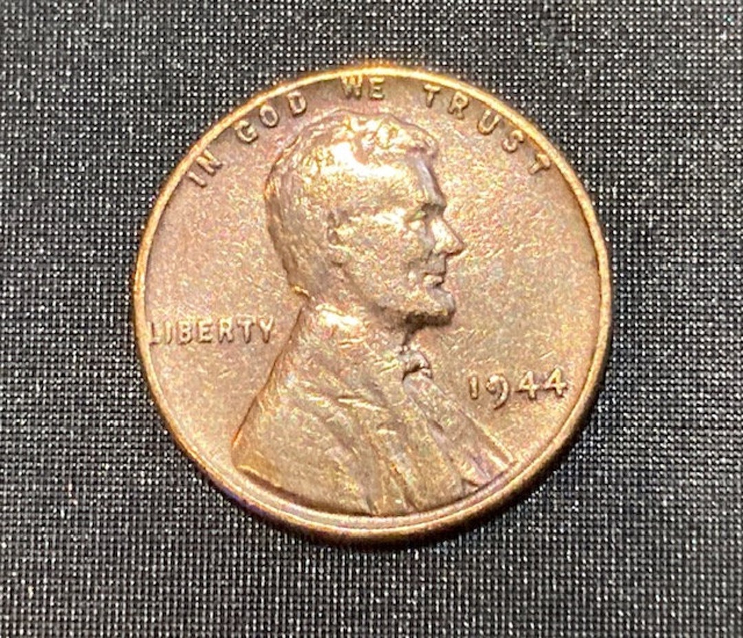 1944 No Mint Mark Lincoln Penny US Coin - an Authentic Vintage Treasure ...