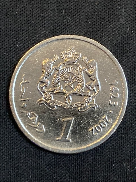 Coin Morocco 1 Dirham 2002 Authentic Moroccan Currency Collectible - Etsy