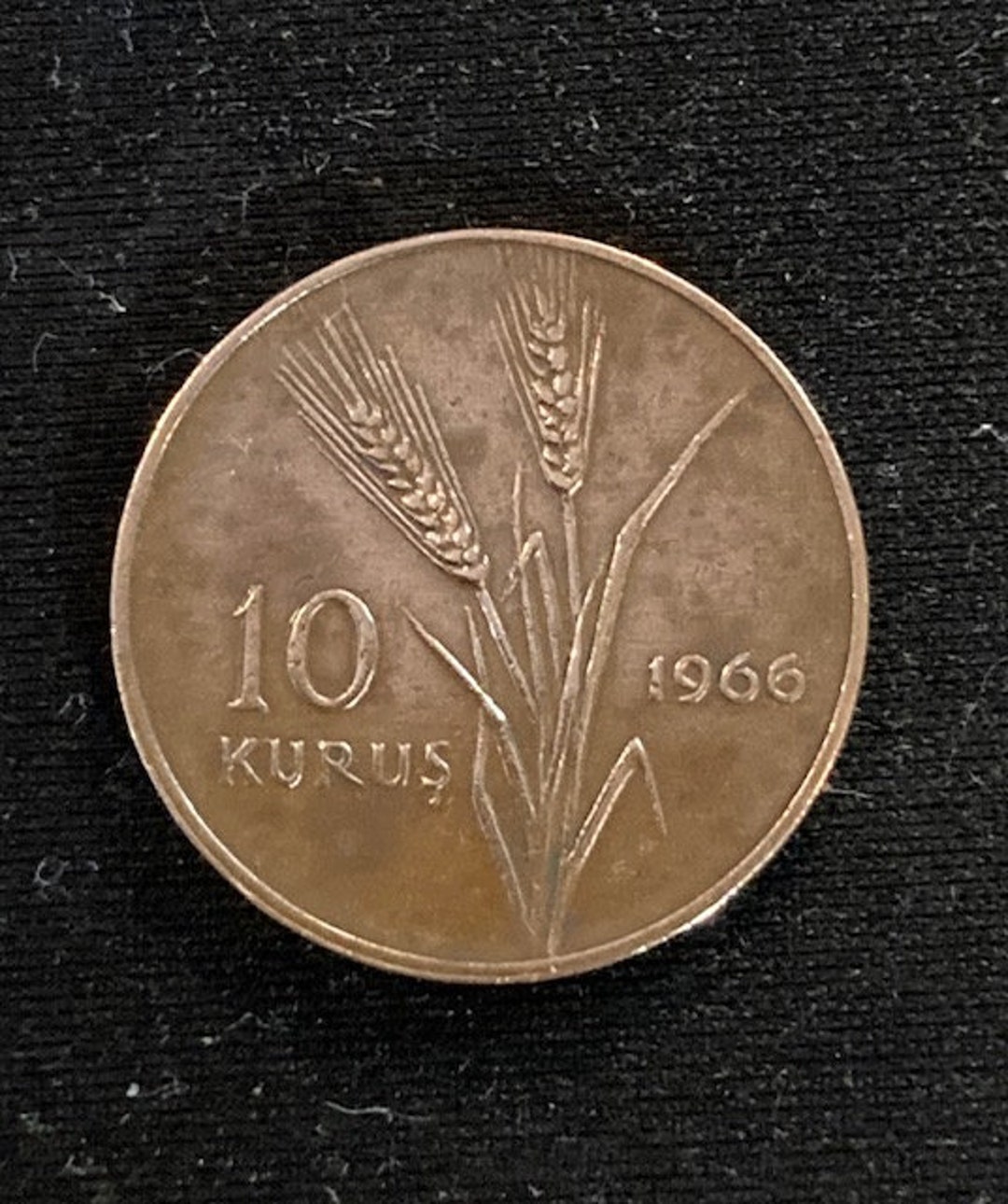 1966 10 Kurus Coin Turkiye - Collectible Turkish Currency - Etsy