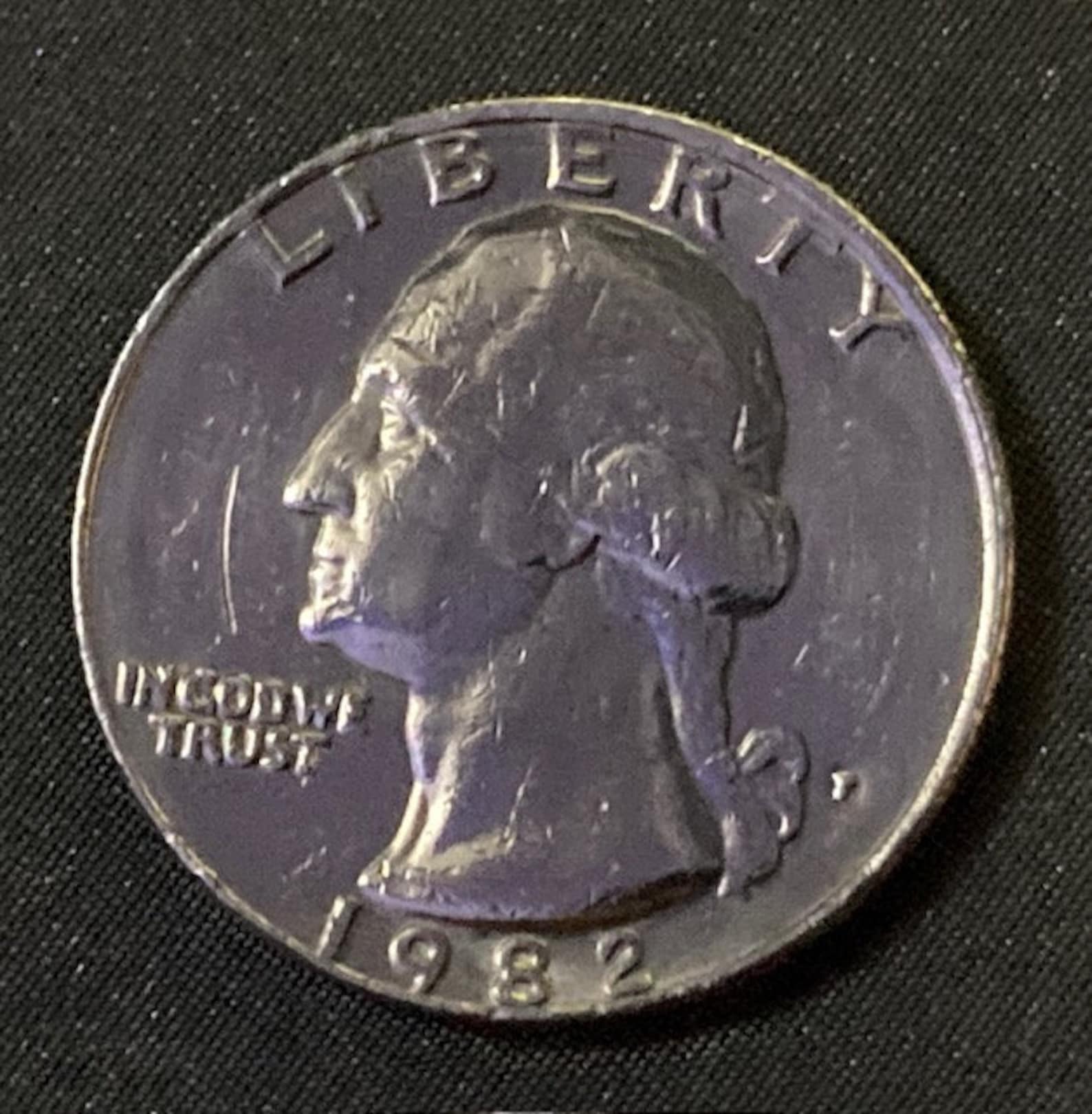 Rare 1982 P Washington Quarter US Coin With a Unique Letter Error! - Etsy