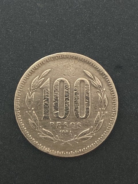 1994 100 Pesos REPUBLICA DE CHILE Coin - Collectible Chilean Currency ...