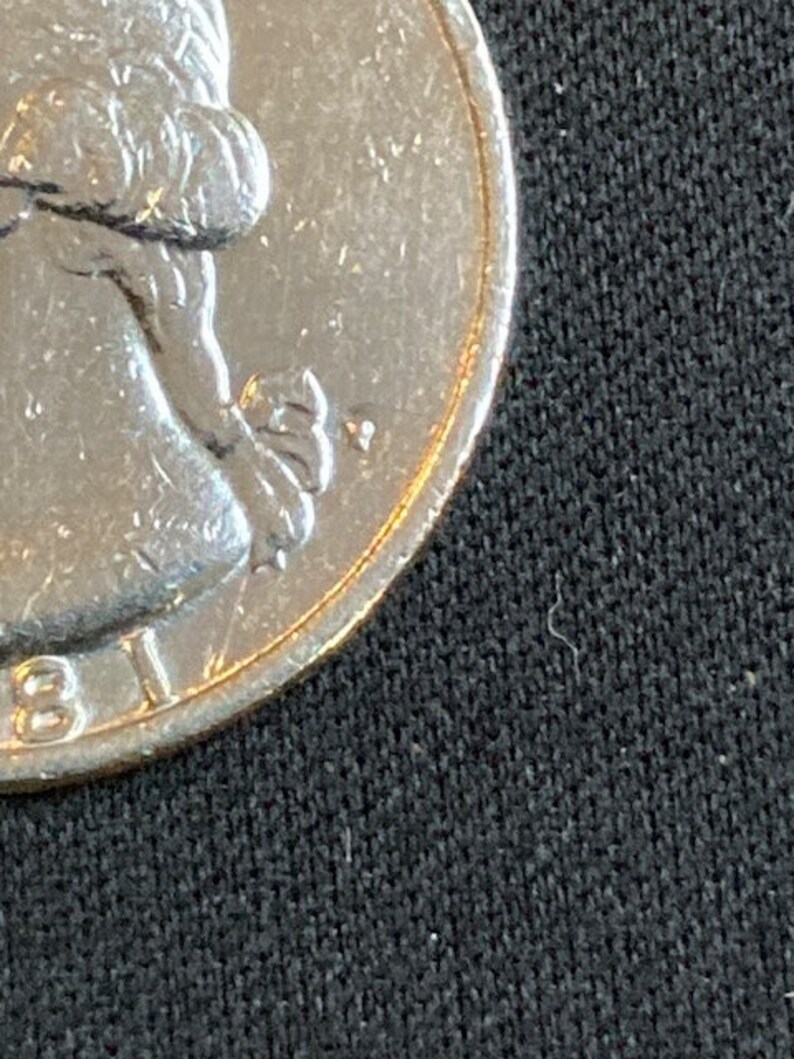 1981 P Quarter - Rare Filled Mint Mark - Collectible Washington Quarter ...