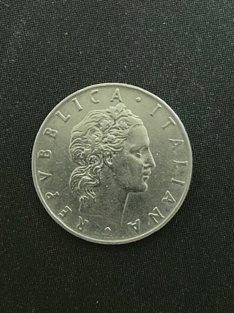 1955 Italy 50 Lira Coin Vintage Italian Collectible - Etsy