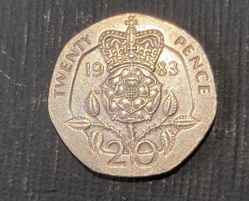 1983 Twenty Pence Coin UK - A Piece of British Numismatic History - Etsy