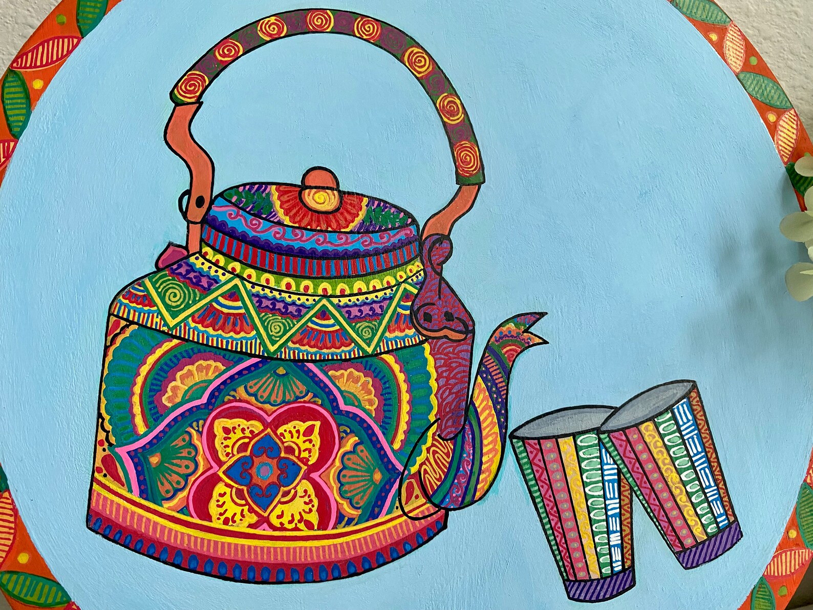 Kitchen Wall Art Decor | Indian Chai Art - Etsy