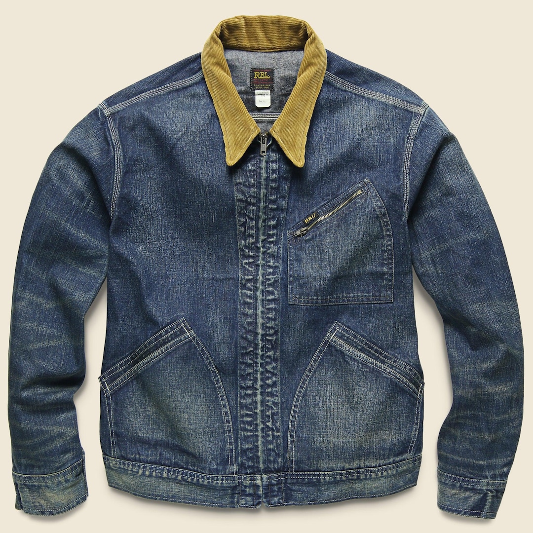 Double RL RRL Ralph Lauren Distressed Corduroy Collar Type II Truck ...