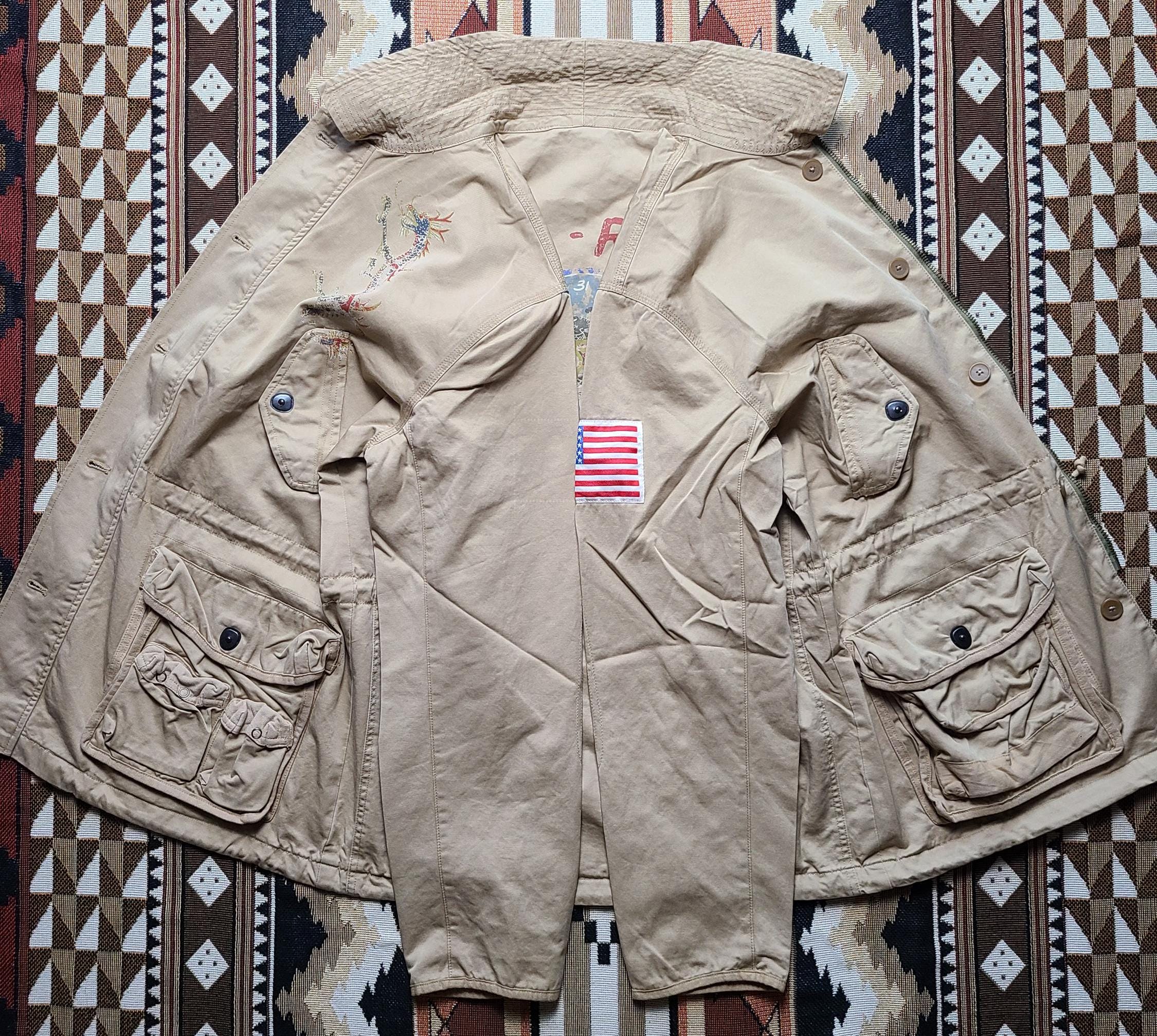 Double RL RRL Ralph Lauren Dragon US Military Field M65 Utility Jacket ...