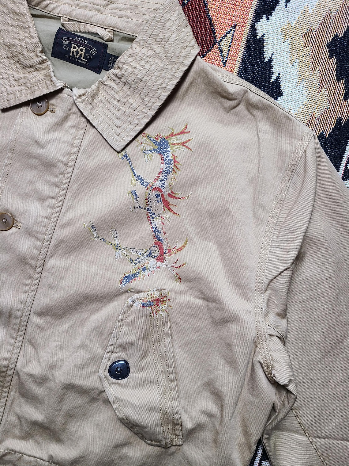 Double RL RRL Ralph Lauren Dragon US Military Field M65 Utility Jacket ...