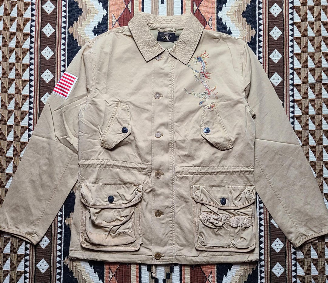Double RL RRL Ralph Lauren Dragon US Military Field M65 Utility Jacket ...