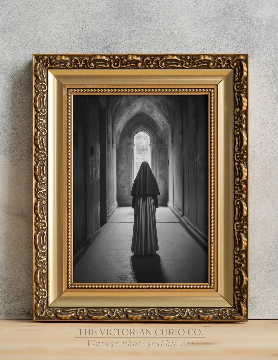 Scary Nun Spectre Photo, PRINTABLE Horror Art, Creepy Vintage Ghost ...