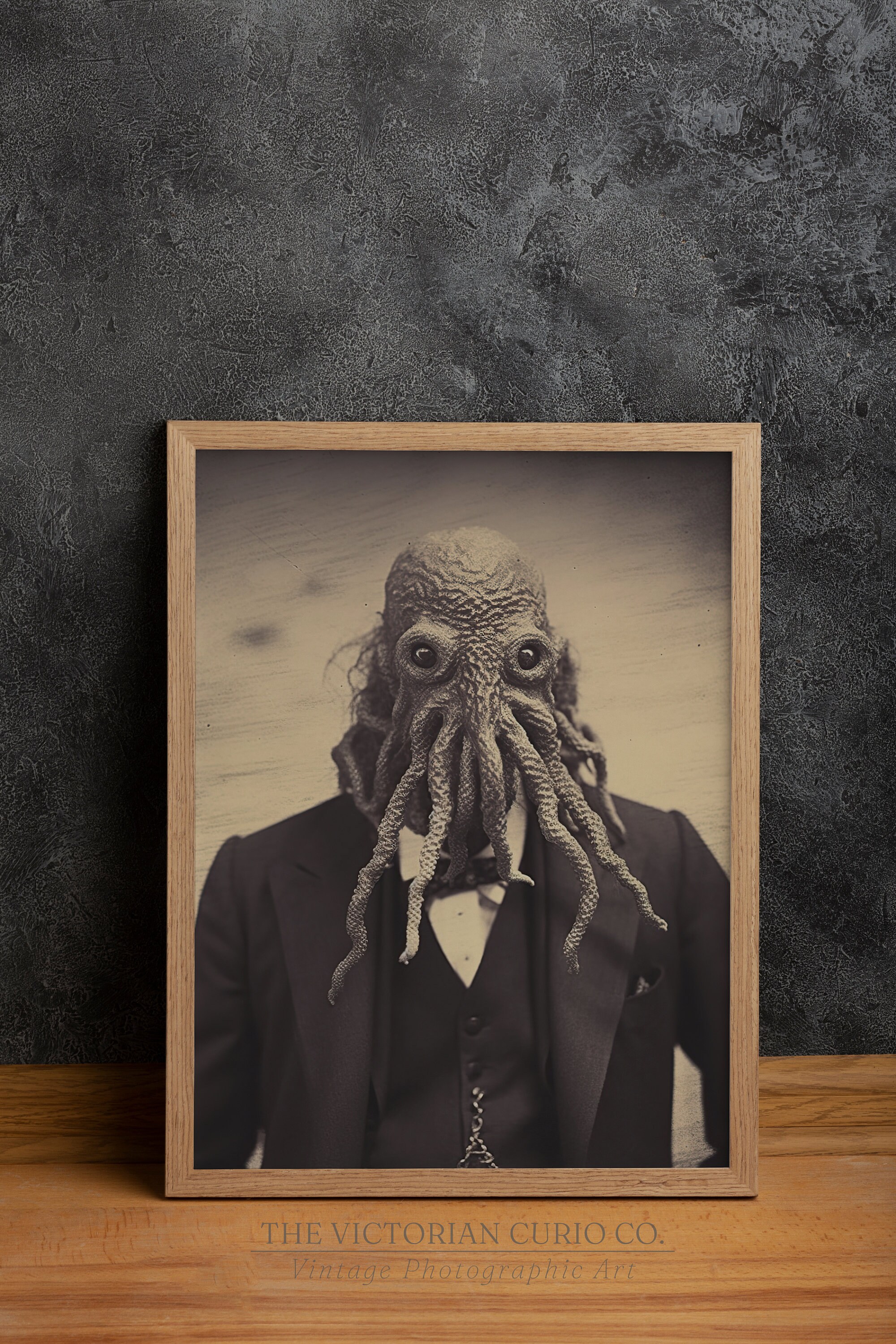 Gothic Octopus Gentleman Poster PRINTABLE Art Portrait - Etsy