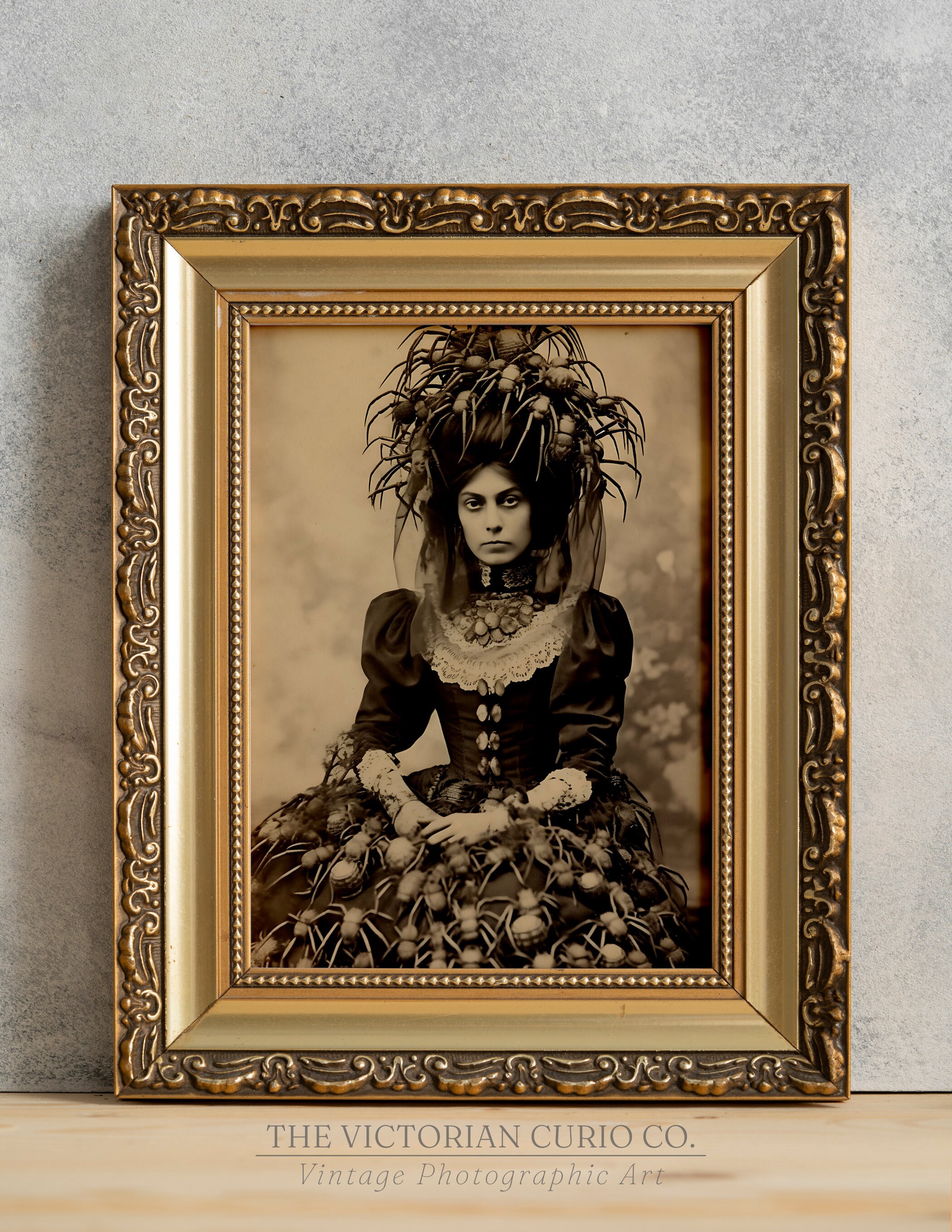 Victorian Spider Lady Print, Vintage PRINTABLE Wall Art, Dark Occult ...
